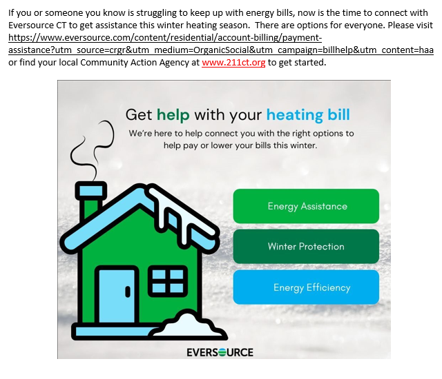 Eversource - Energy Bill Assistance | Eastford CT